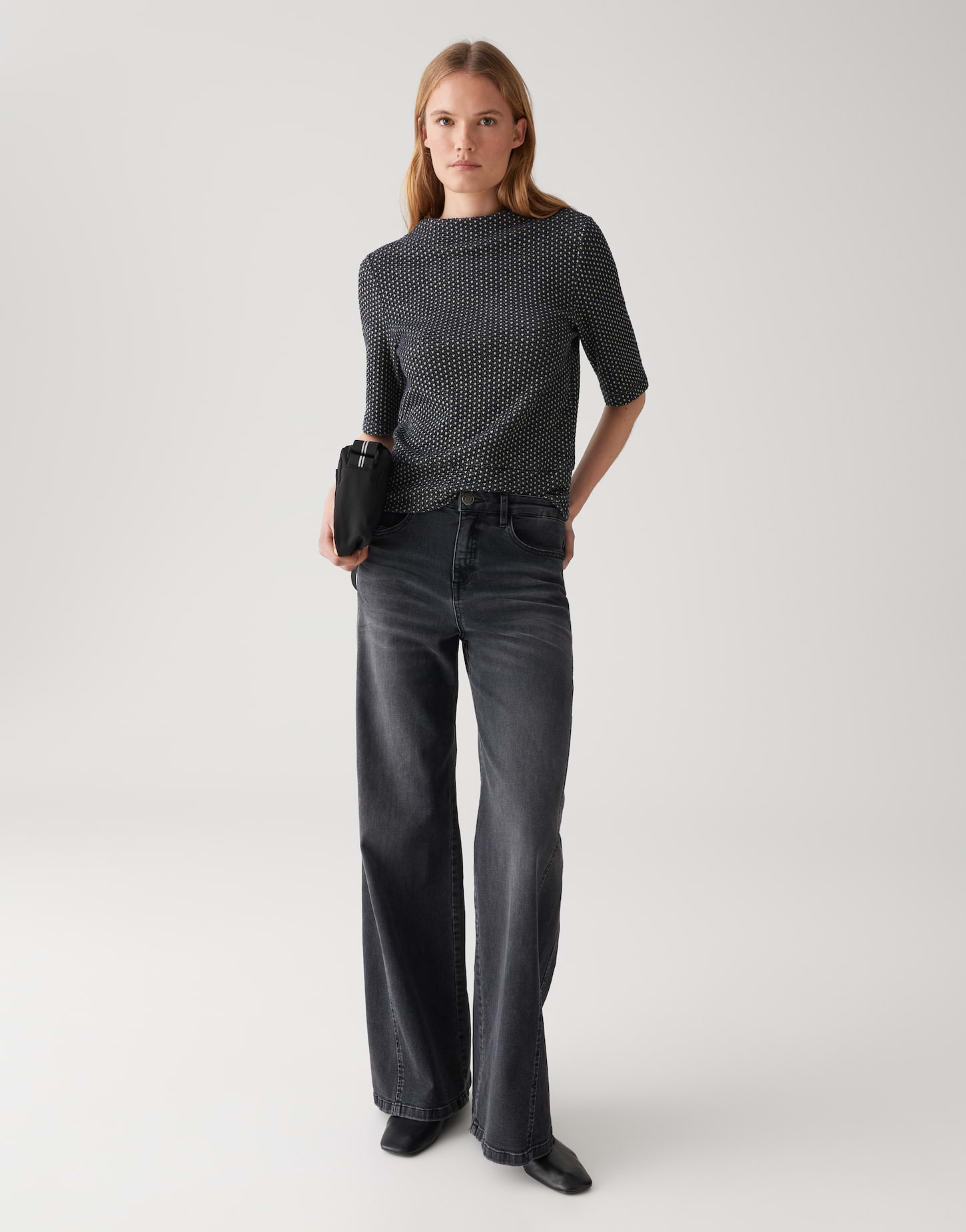 Shirt met korte mouw Sawira blauw online bestellen | OPUS online shop