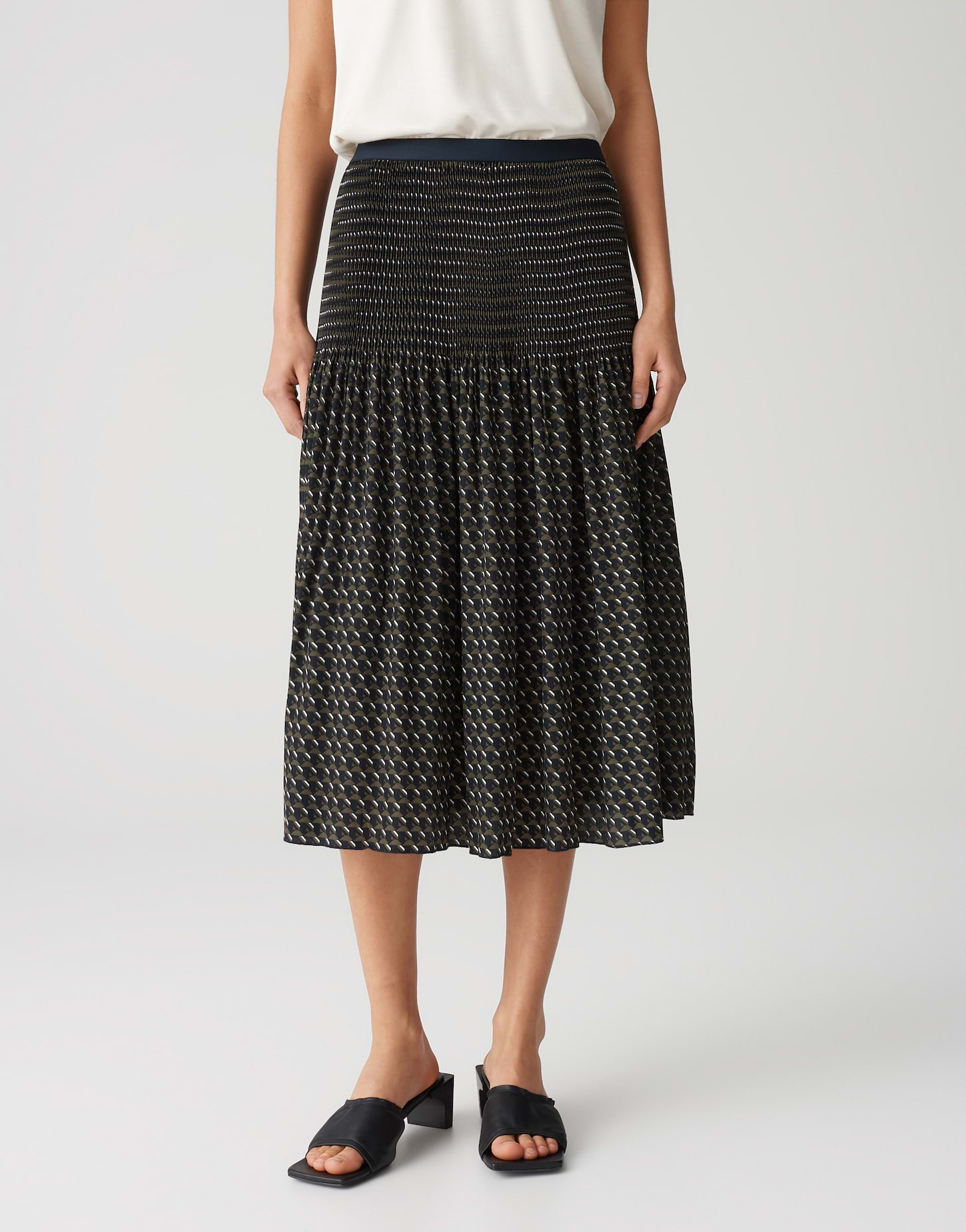 Midi rok Ribane london blauw online bestellen | OPUS online shop