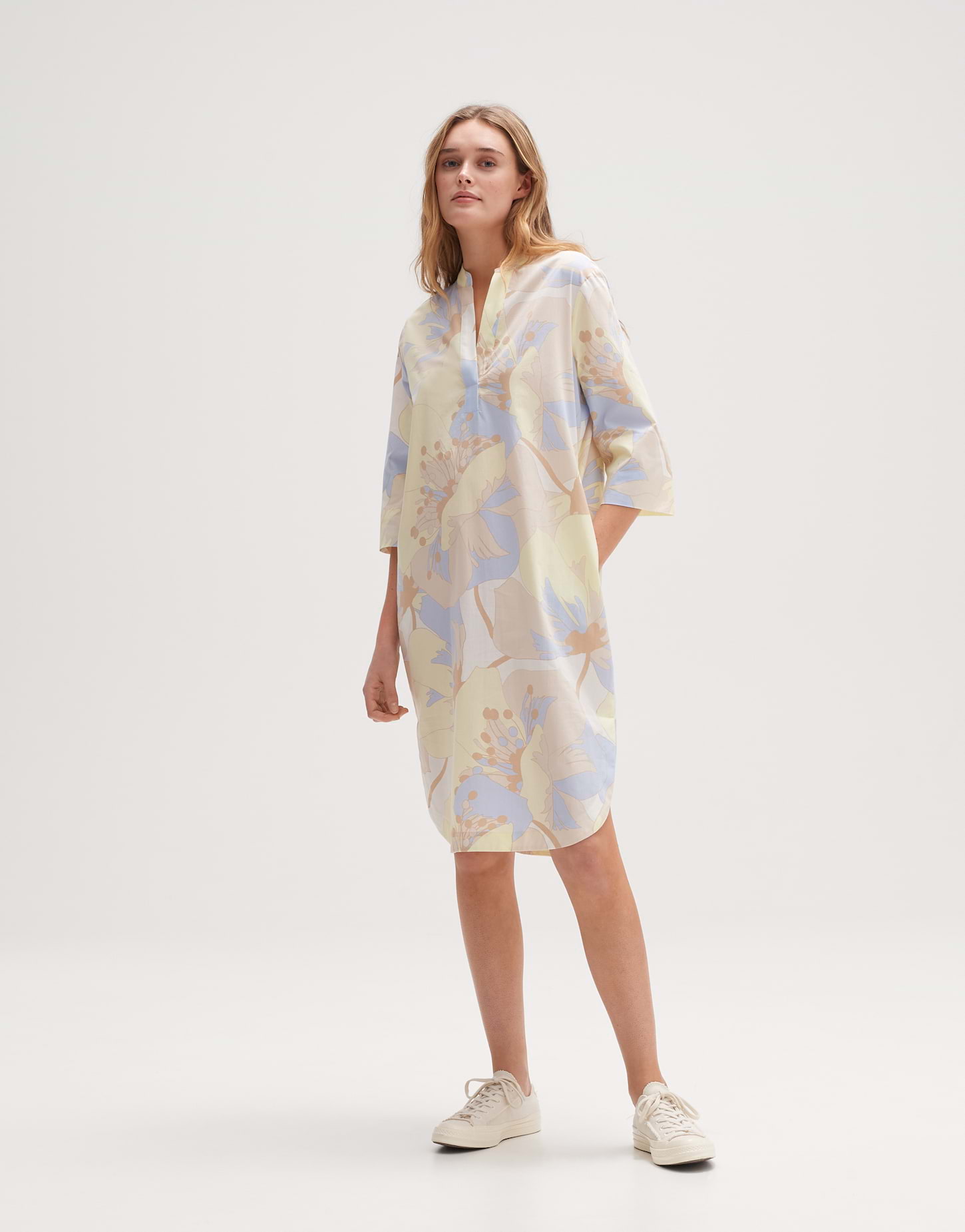 Blusenkleid Wandro blossom blau online bestellen | OPUS Online Shop