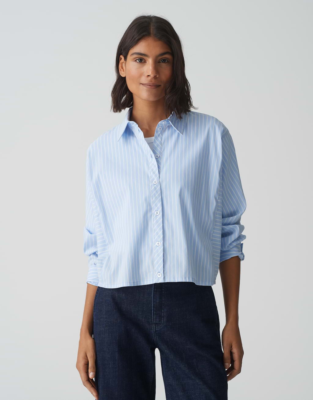 long sleeve blouse Faletti blue by OPUS | shop your favourites online