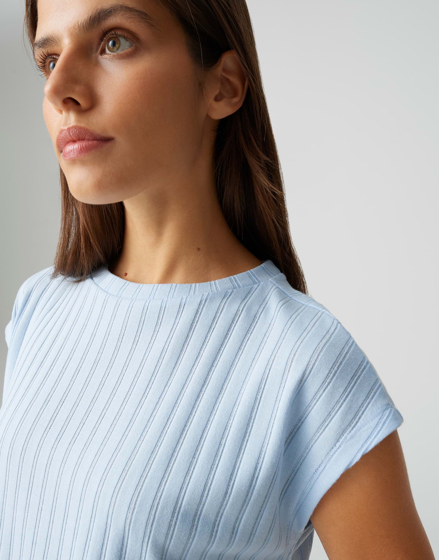 Kurzarmshirt Sapino blau online bestellen | OPUS Online Shop