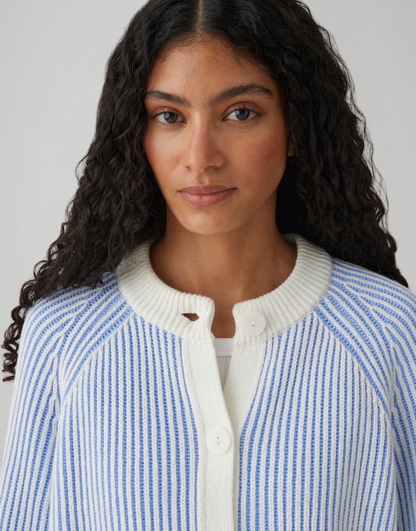 Strickjacke Delsie blau online bestellen | OPUS Online Shop