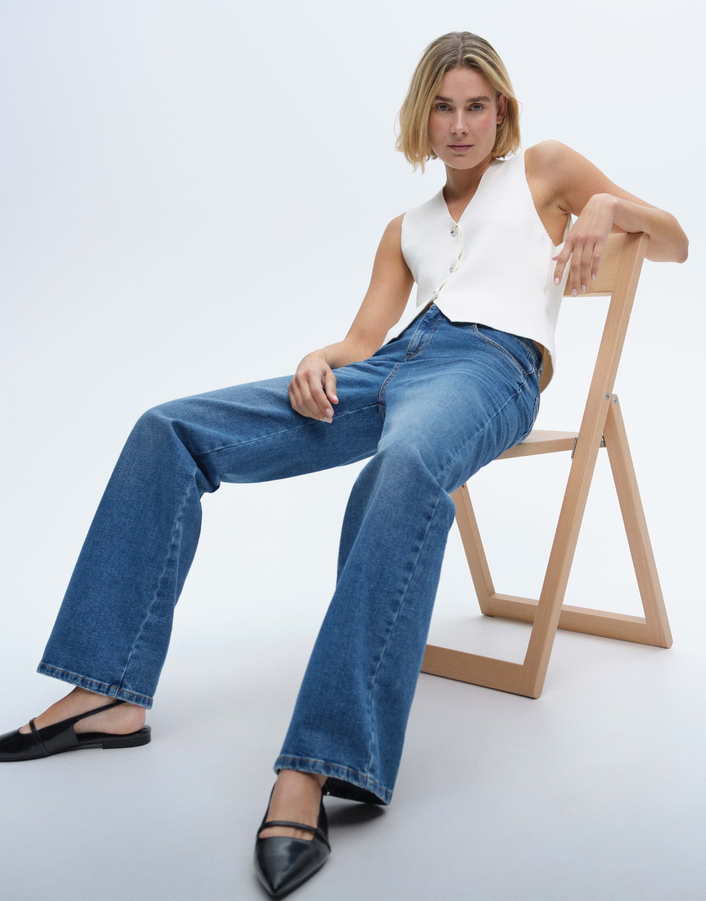 Wide Leg Jeans Mivy blau online bestellen | OPUS Online Shop