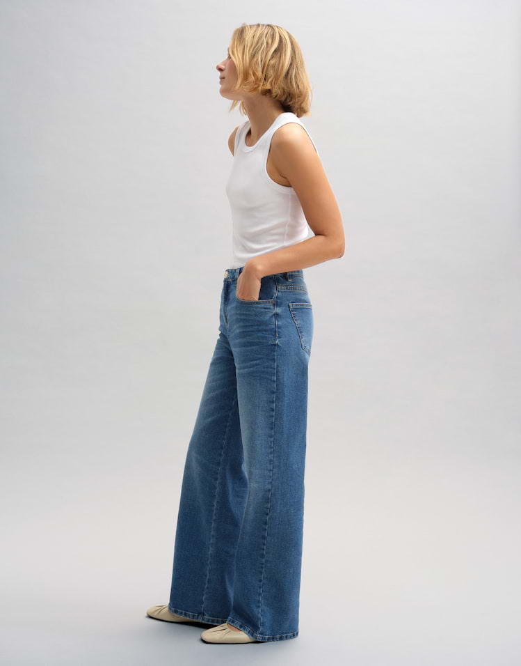 Wide Leg Jeans Mivy blau online bestellen | OPUS Online Shop