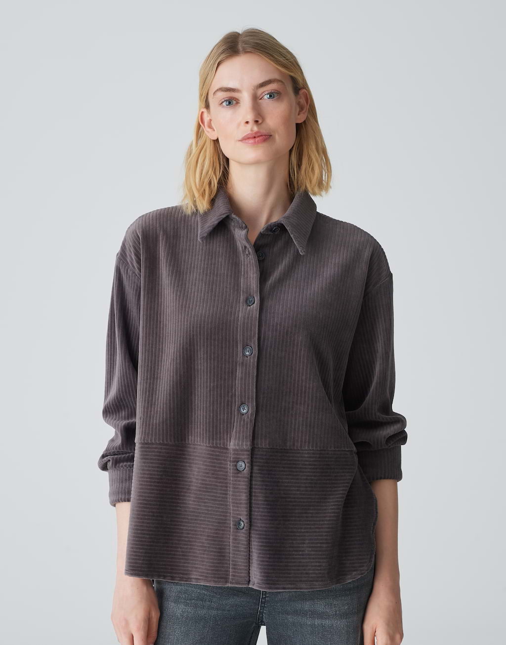 long sleeve blouse Flevo grey by OPUS | shop your favourites online