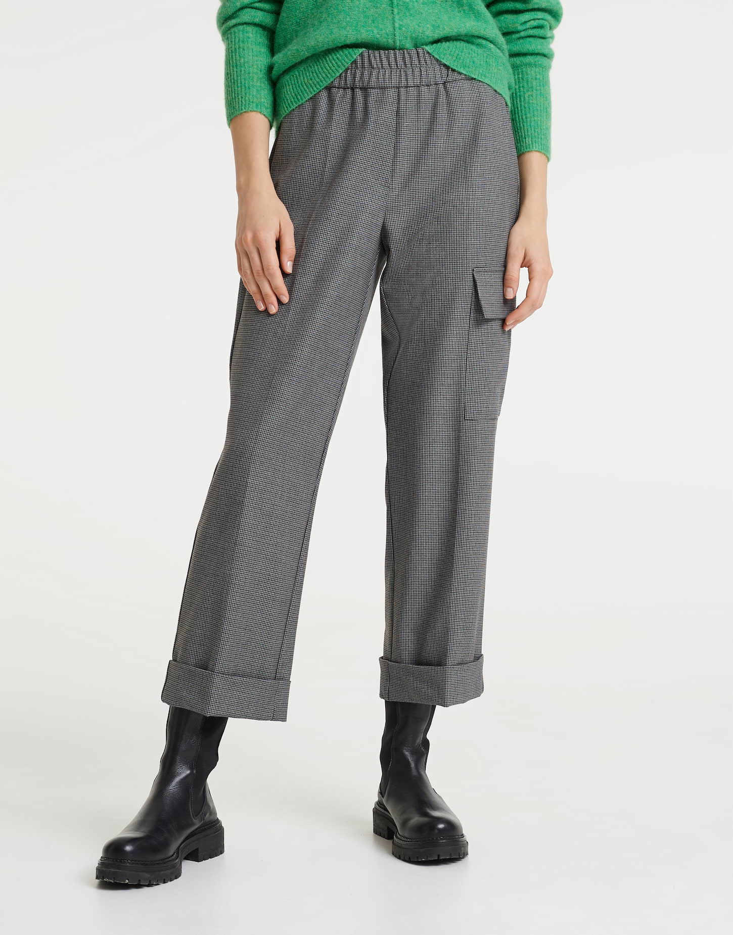 Stoffen broek Mameli grijs online bestellen | OPUS online shop