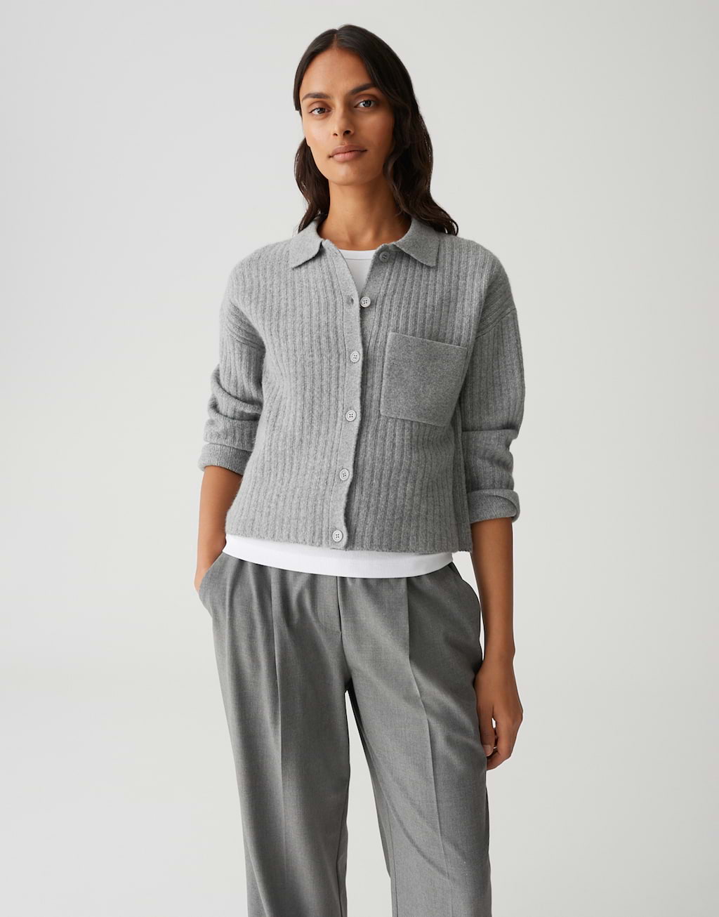 cardigan Dinkine grey by OPUS | shop your favourites online