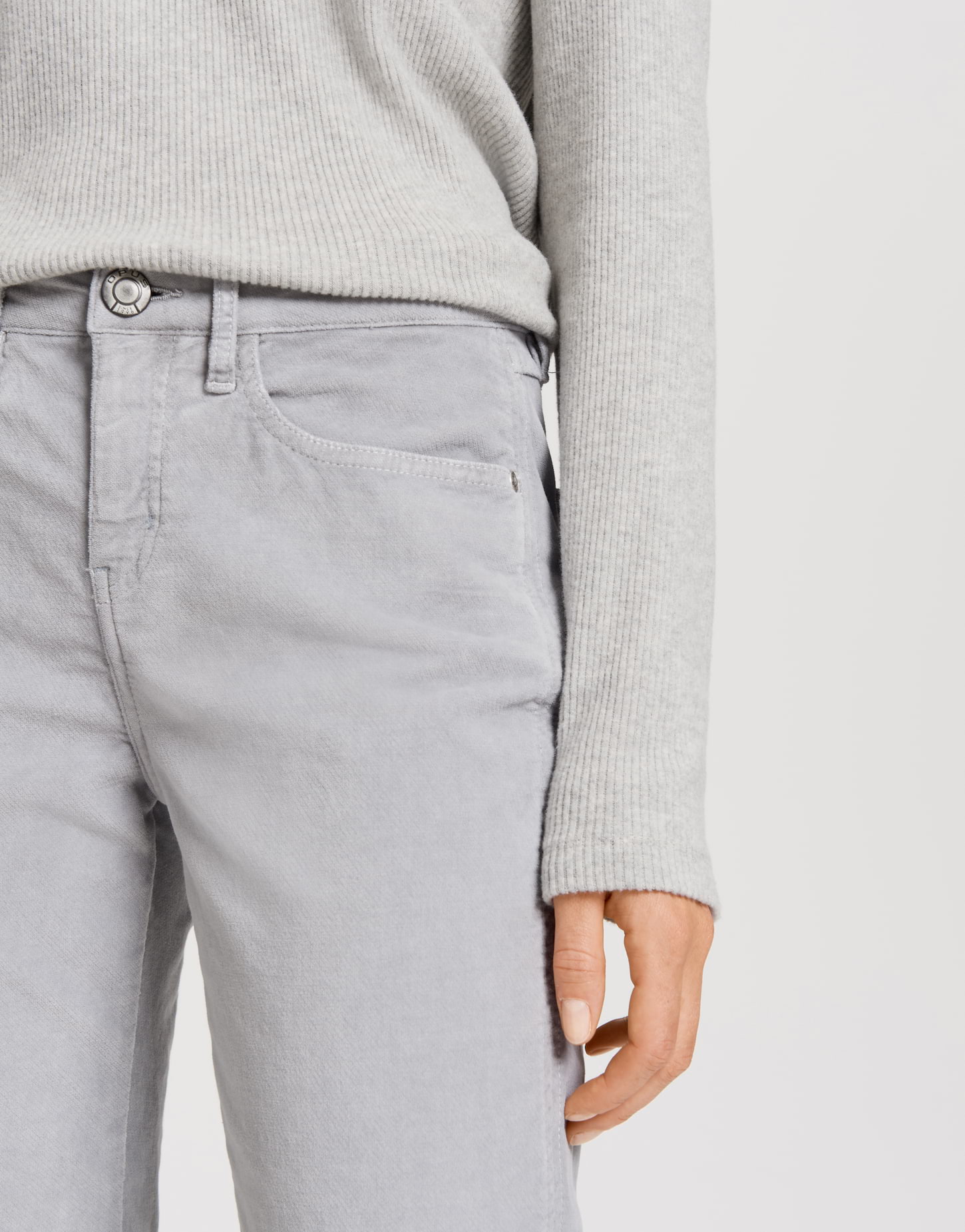 Samthose Emily zip soft grau online bestellen | OPUS Online Shop