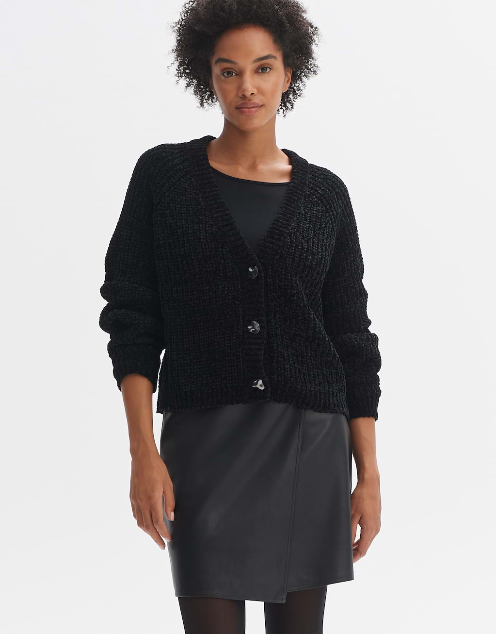 Strickjacke Denille schwarz online bestellen | OPUS Online Shop