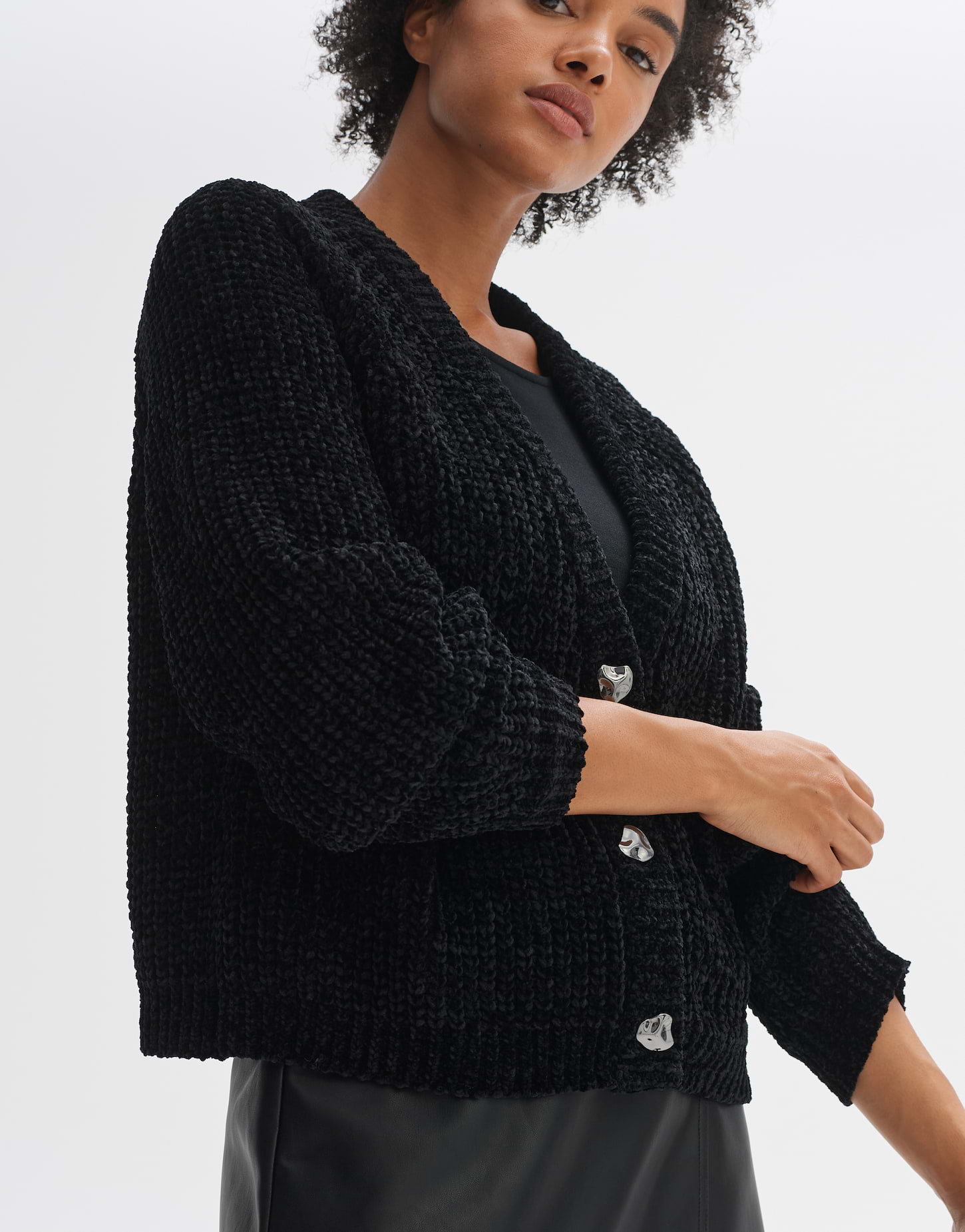 Strickjacke Denille schwarz online bestellen | OPUS Online Shop