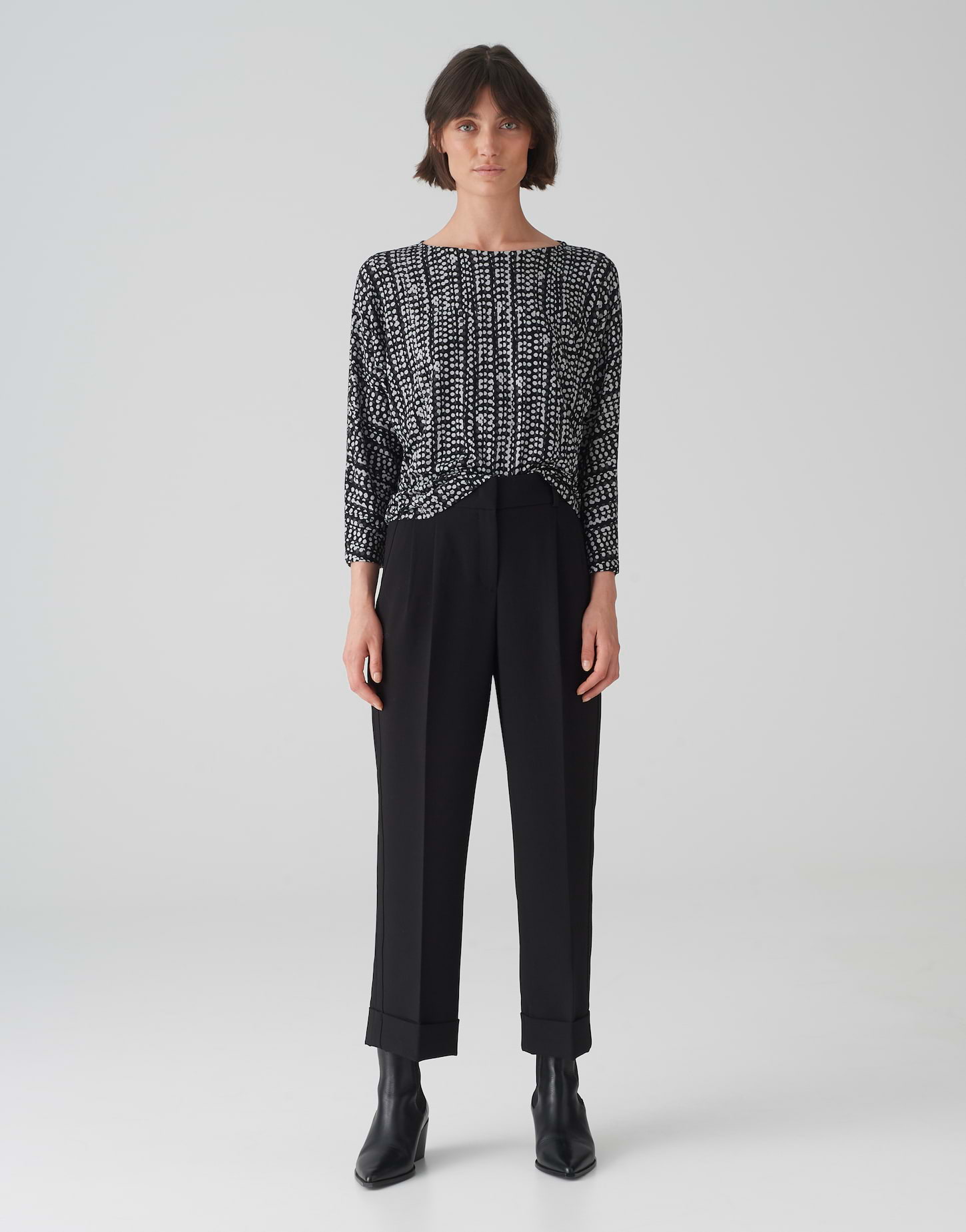 Dreiviertelarmshirt Sebry shine schwarz online bestellen | OPUS Online Shop