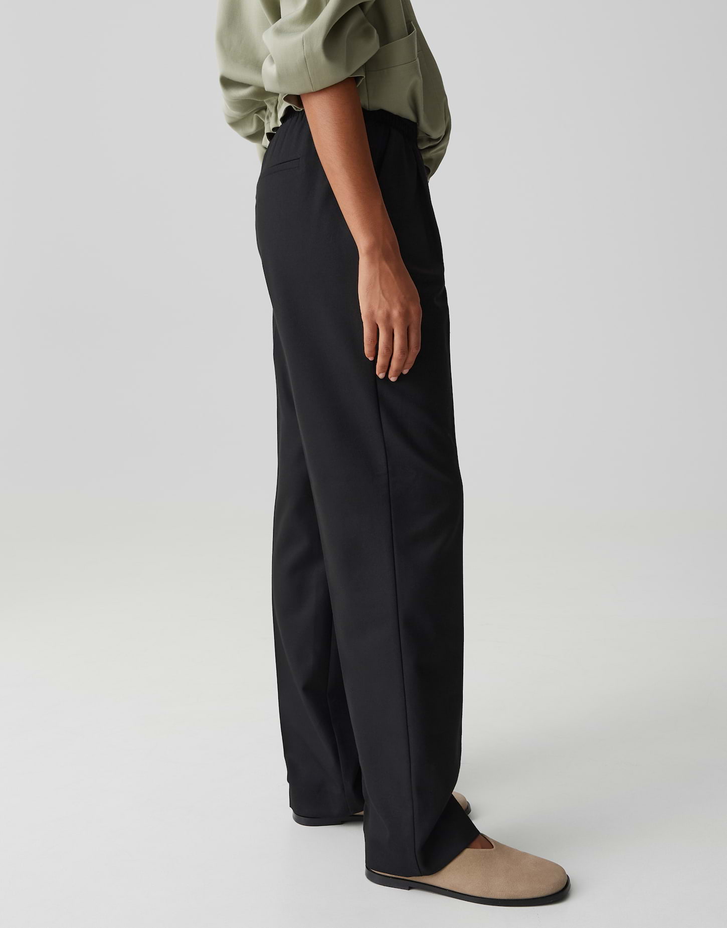 Wide Leg Pants Macie vibe schwarz online bestellen | OPUS Online Shop