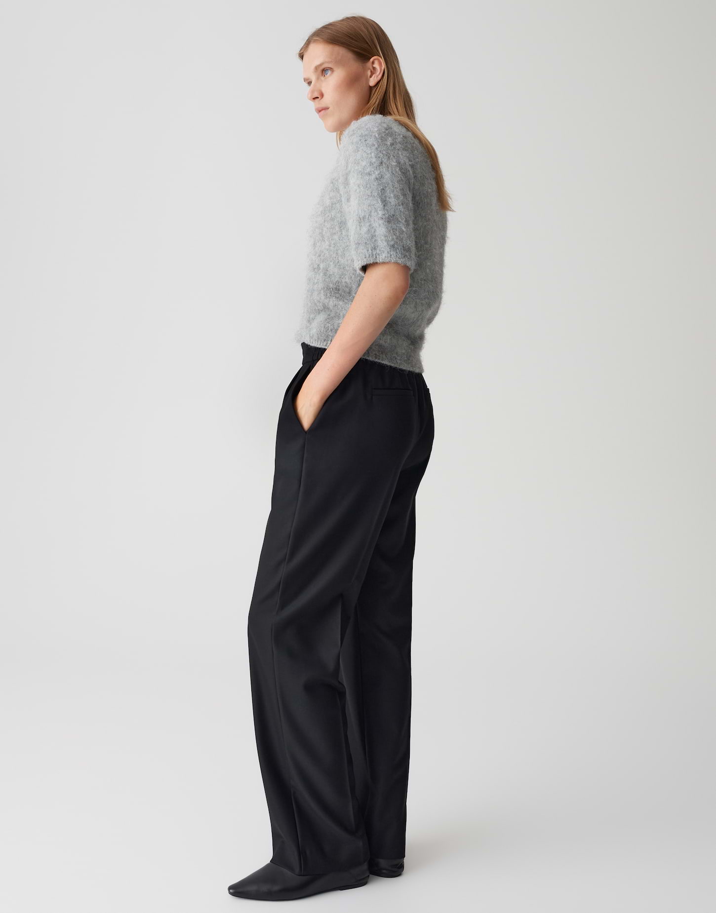 Wide Leg Pants Macie vibe zwart online bestellen | OPUS online shop