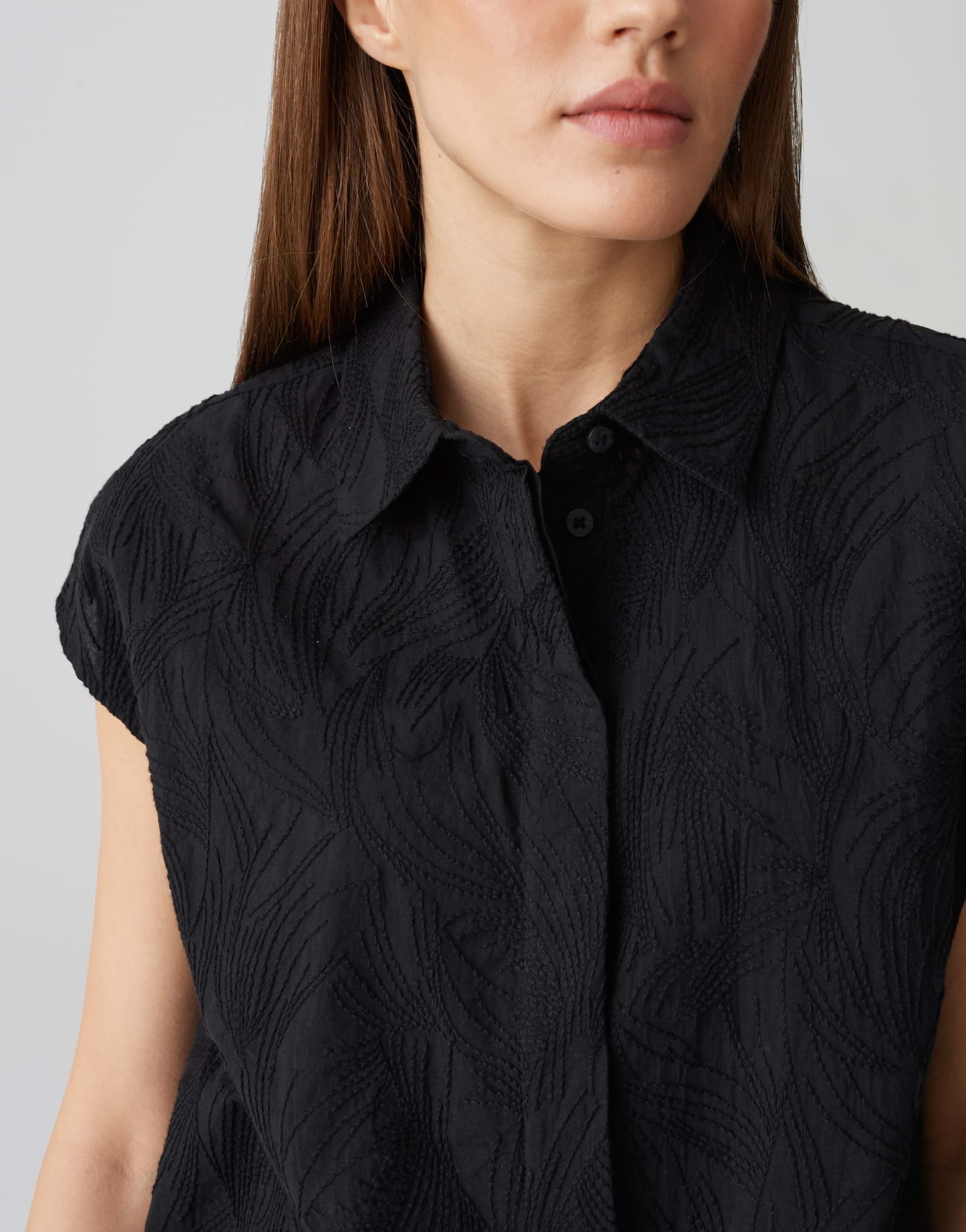 Kurzarmbluse Falme schwarz online bestellen | OPUS Online Shop