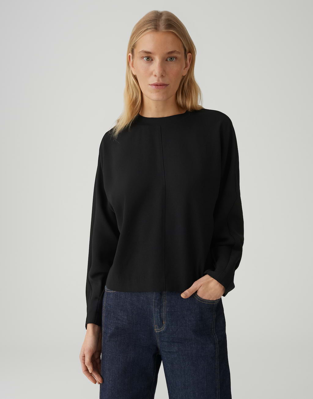 long sleeve blouse Flyra black by OPUS | shop your favourites online